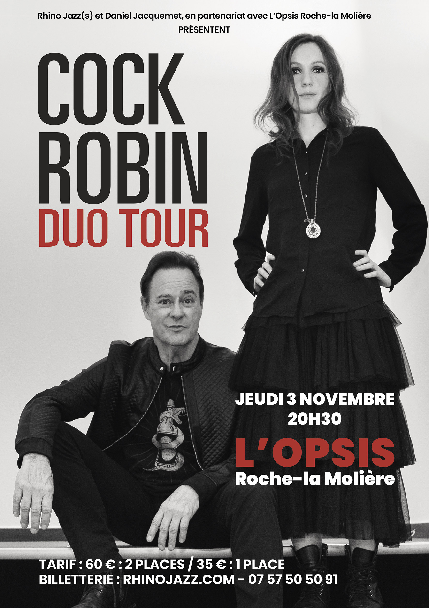 Le groupe Cock Robin en concert à Roche-la-Molière